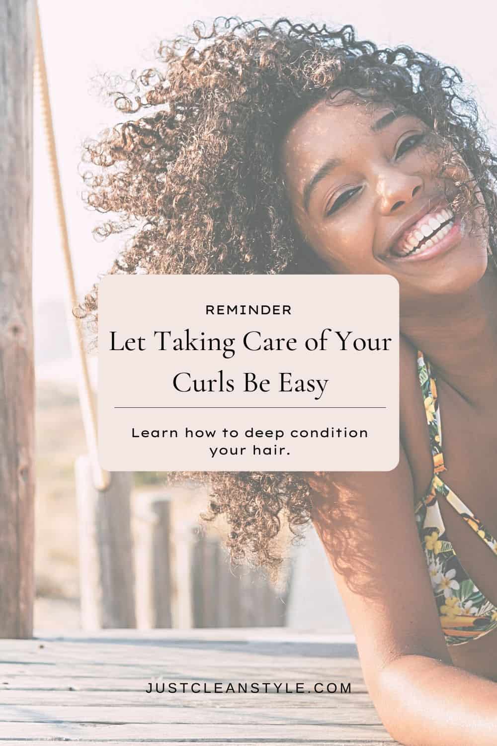 How to Deep Condition Hair - JustCleanStyle